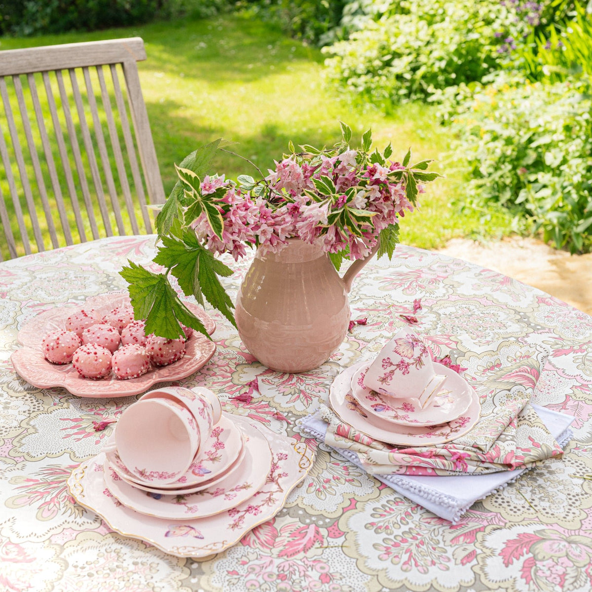 Abigail Pink Tablecloth Range – Forever England